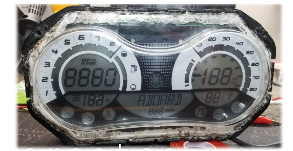 Seadoo Cluster (all digital) LCD Restoration service – GaugeSaver