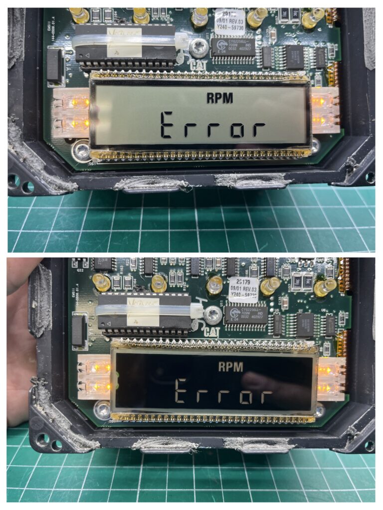 Caterpillar Engine Monitor Display LCD Restoration Service - GaugeSaver